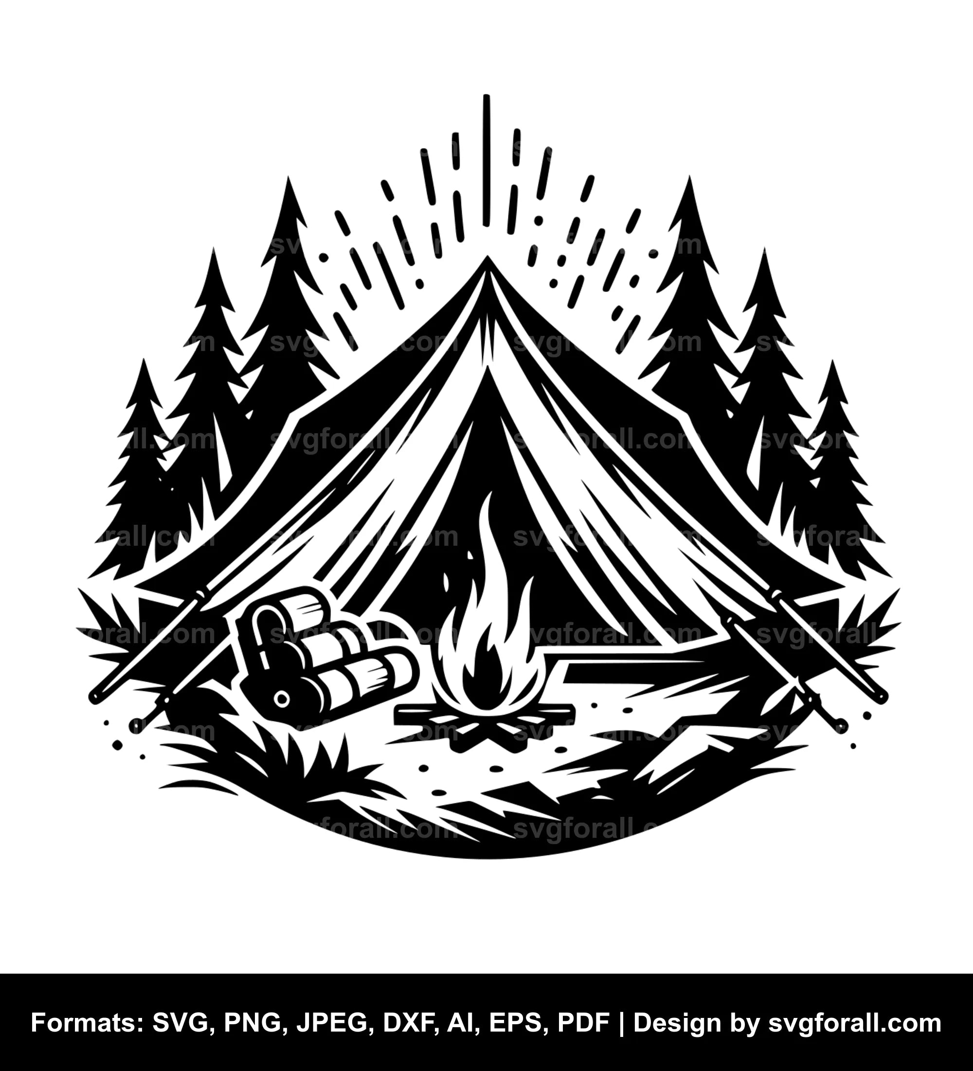 Tent Vector SVG – svgforall.com